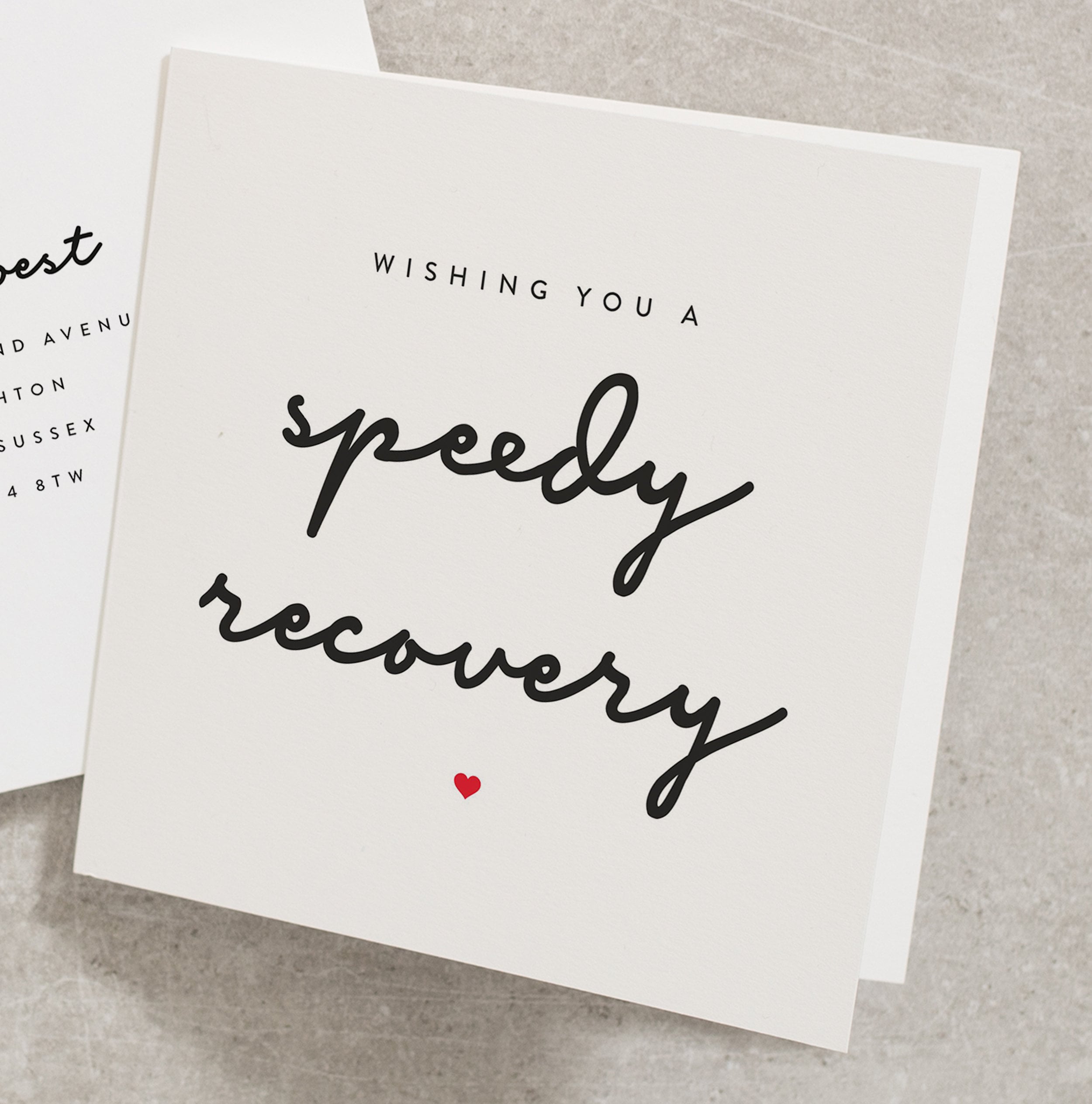 Wishing You A Speedy Recovery Get Well Soon Card