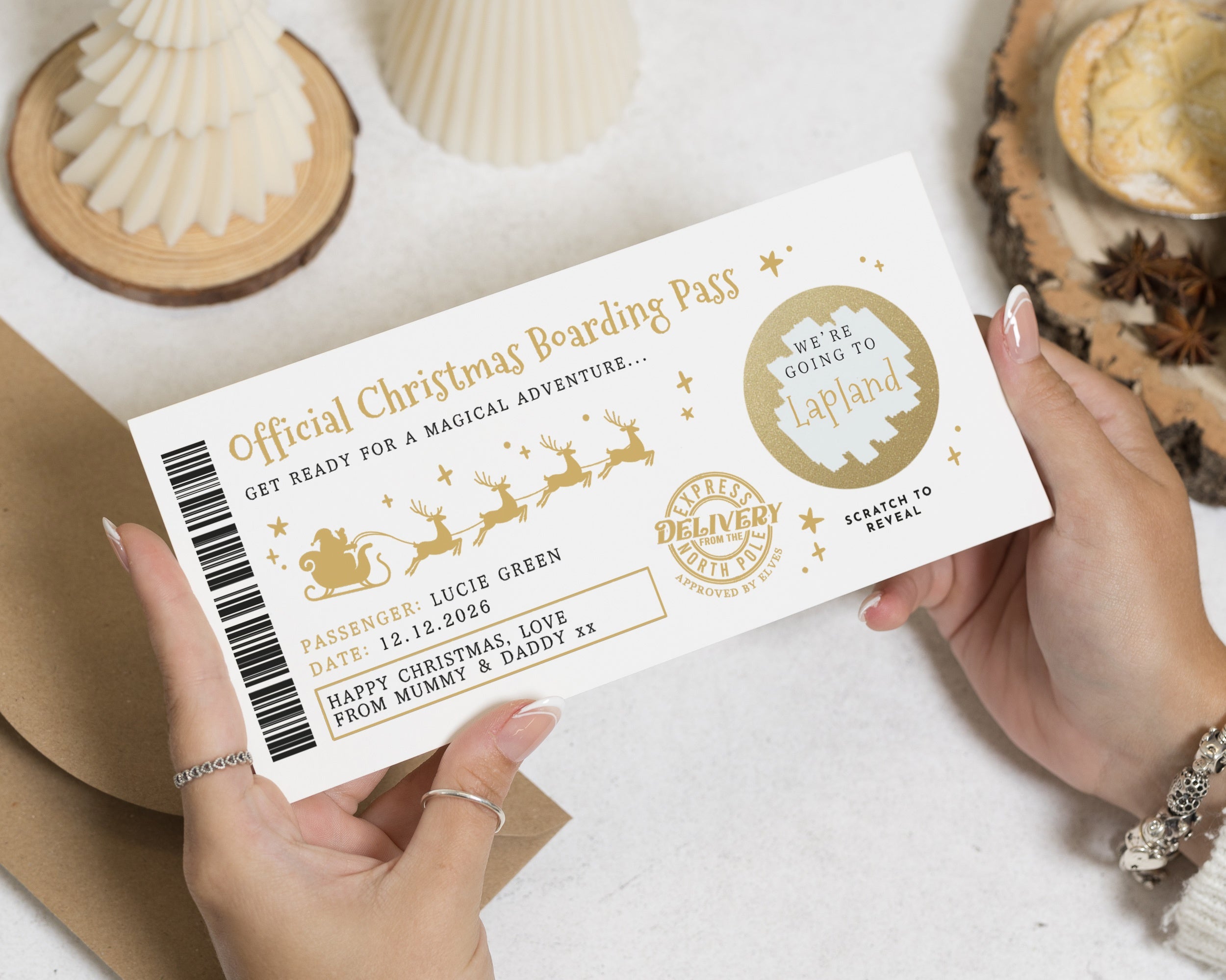 Lapland Christmas Boarding Pass