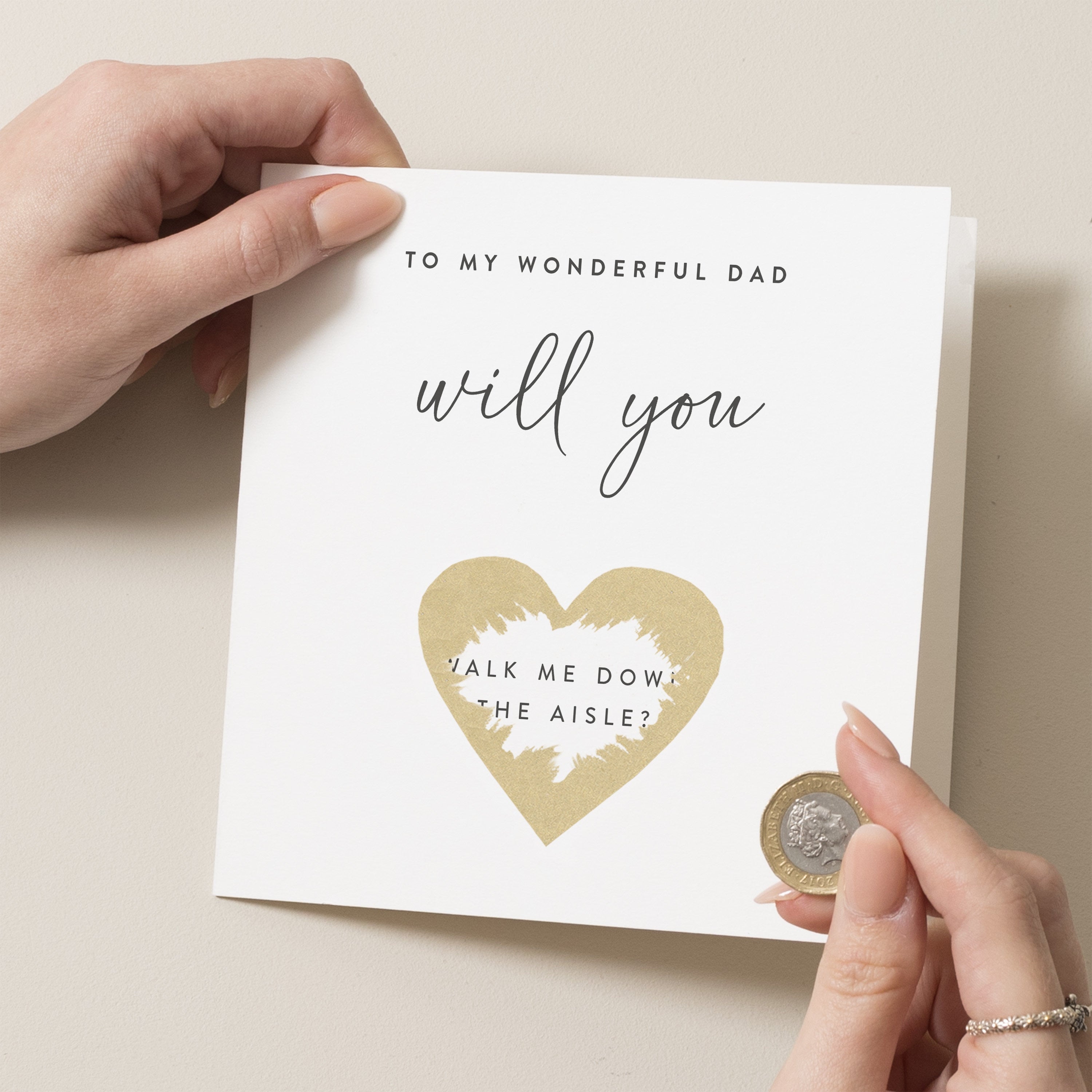 Scratch Off Wedding Proposal Card