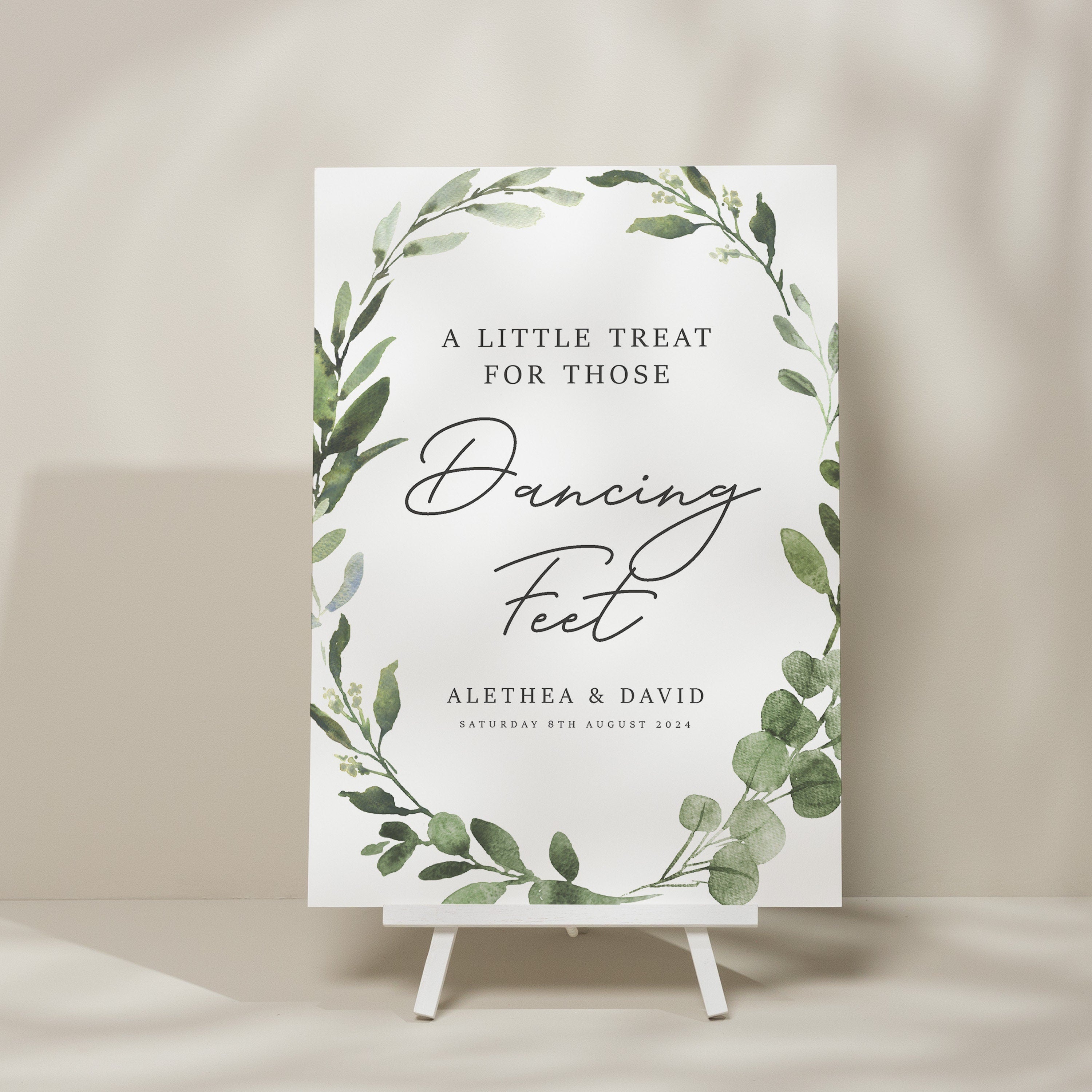 Botanical Wedding Take A Pair Sign 'Alethea'