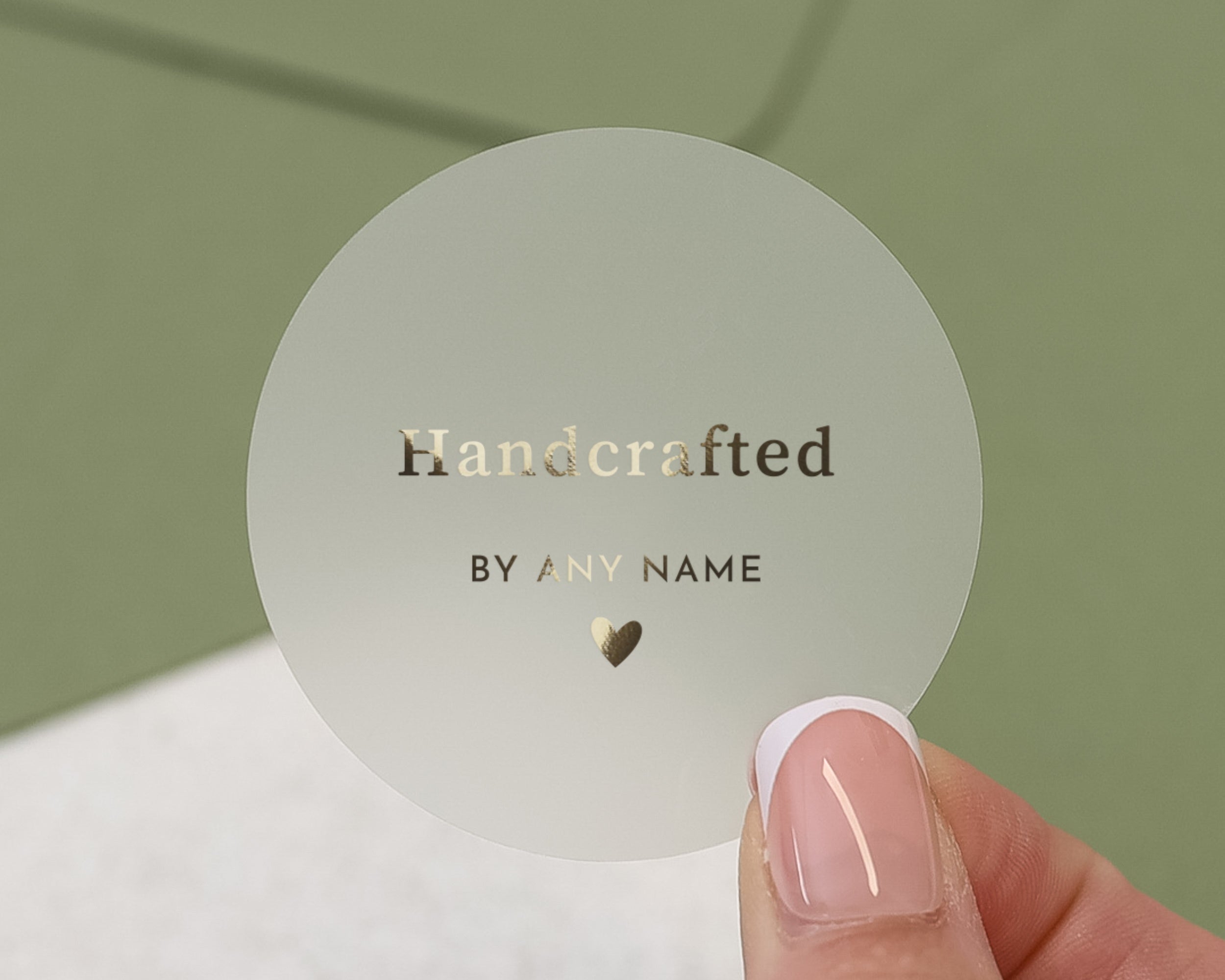 Handcrafted By Any Name Sticker