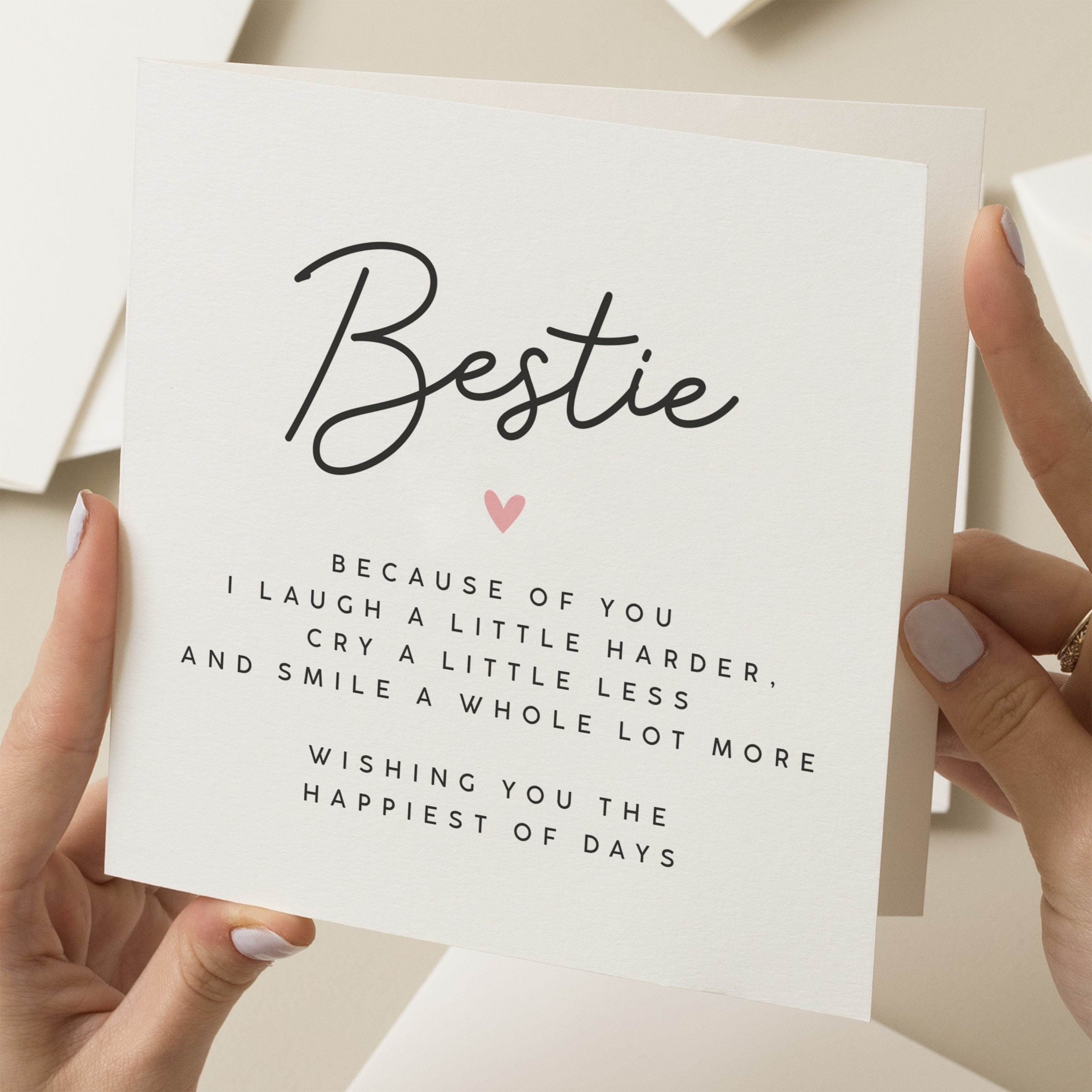 Bestie Birthday Card