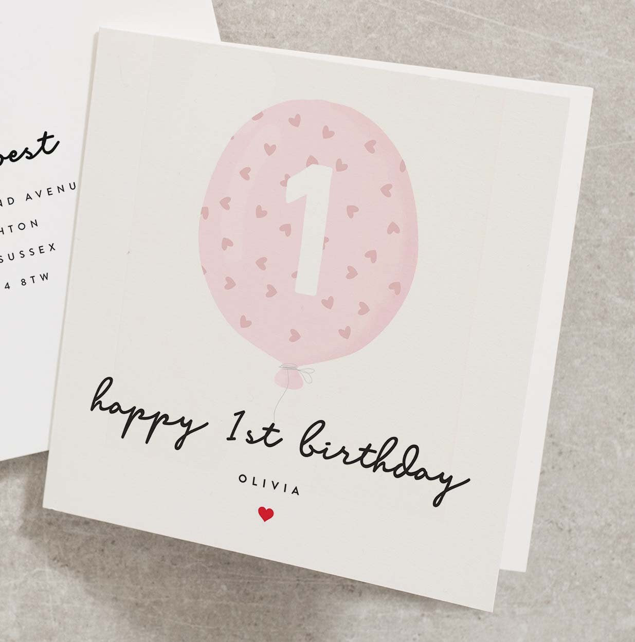 1st Birthday Card For Daughter