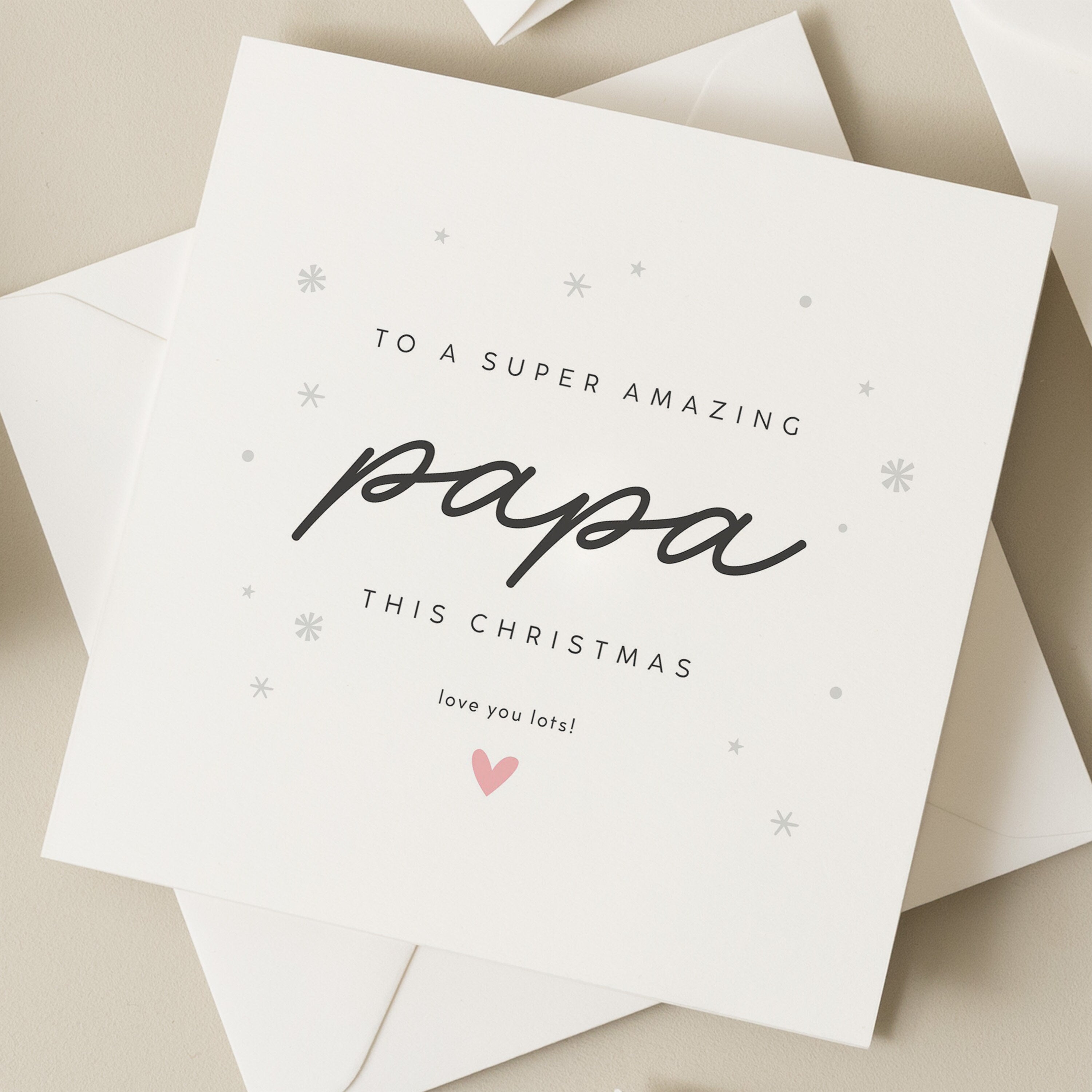 Personalised Christmas Card For Dad
