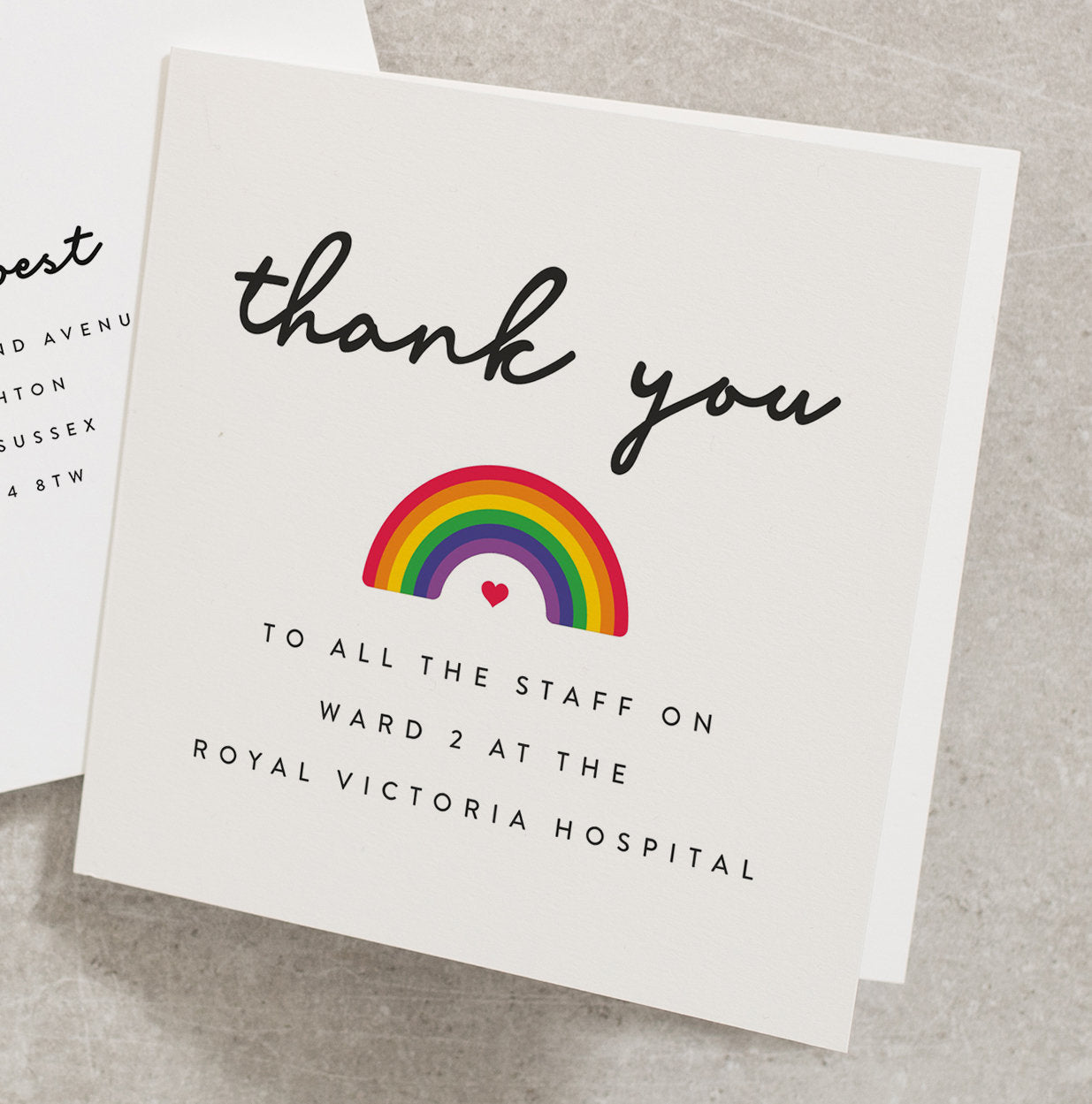 Personalised Thank You Card