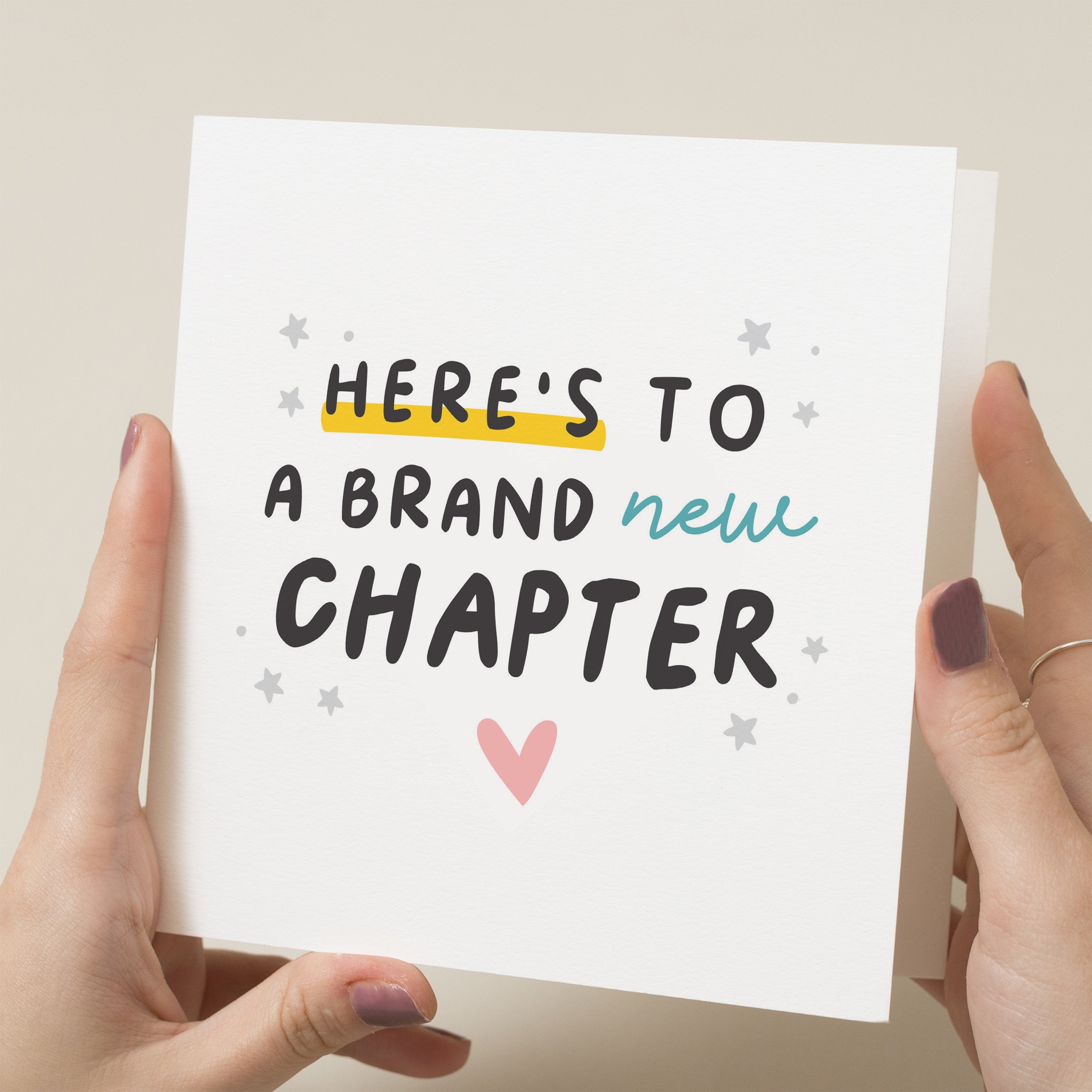 New Chapter Good Luck Card