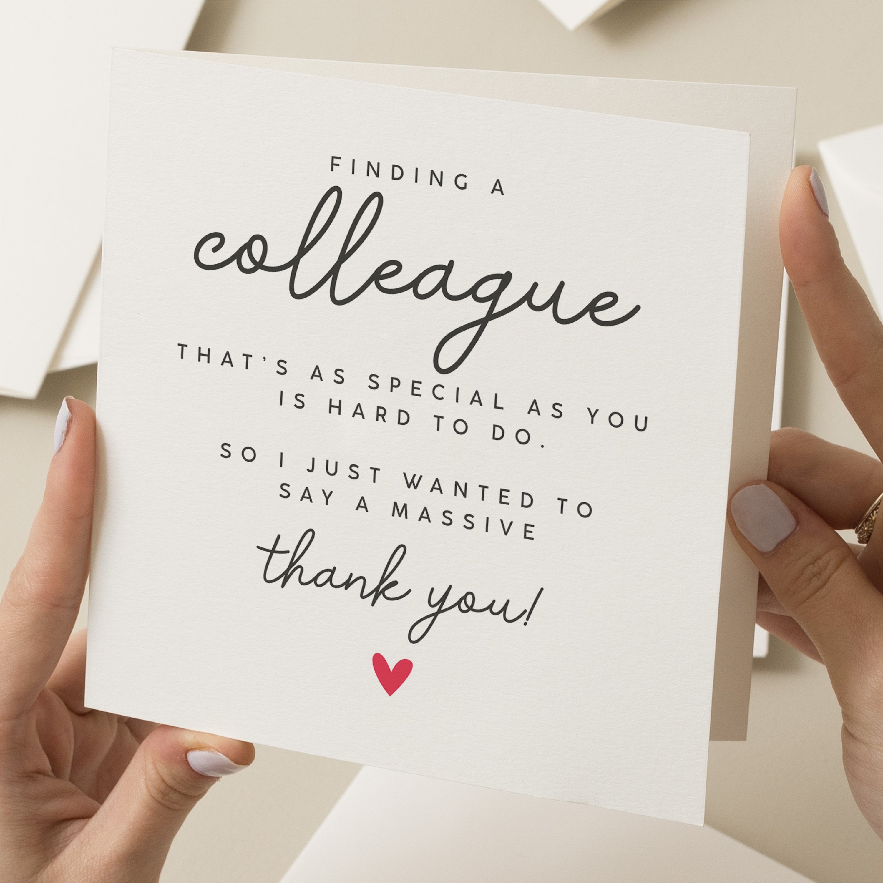A Special Colleague Thank You Card