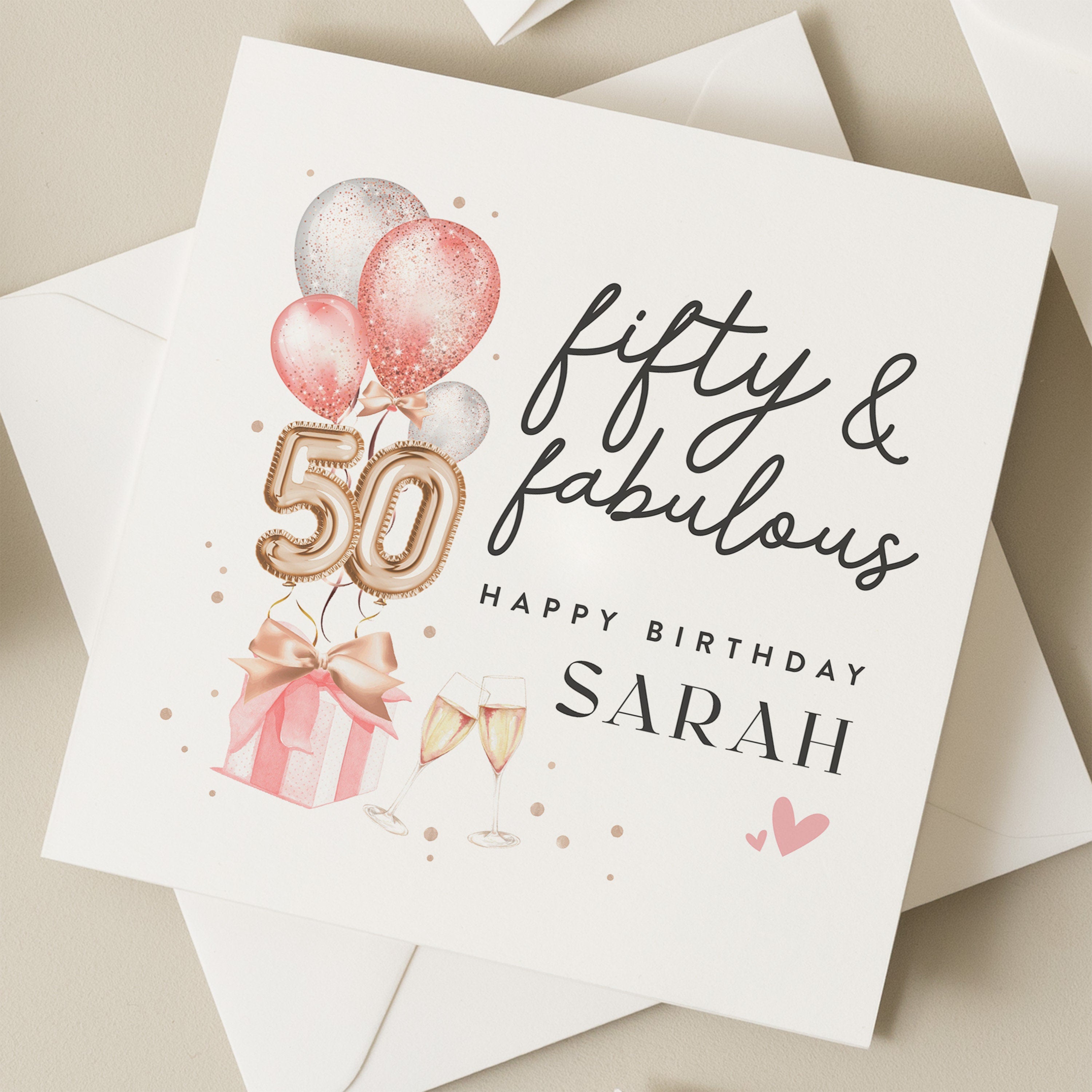 Friend 50th Birthday Card